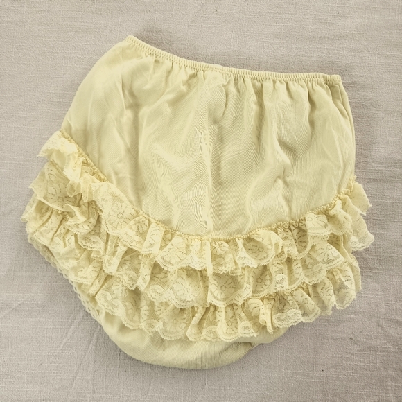 Intimates & Sleepwear | Vintage Yellow Ruffle Bumm Underwear Womens ...